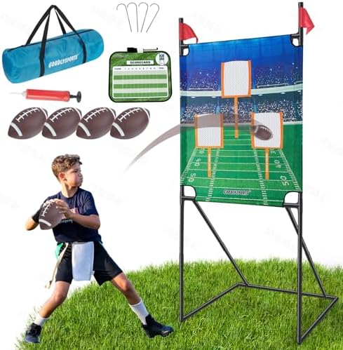 Amazon.com: GOODLYSPORTS Football Toss Game with 4 Inflatable Balls ...