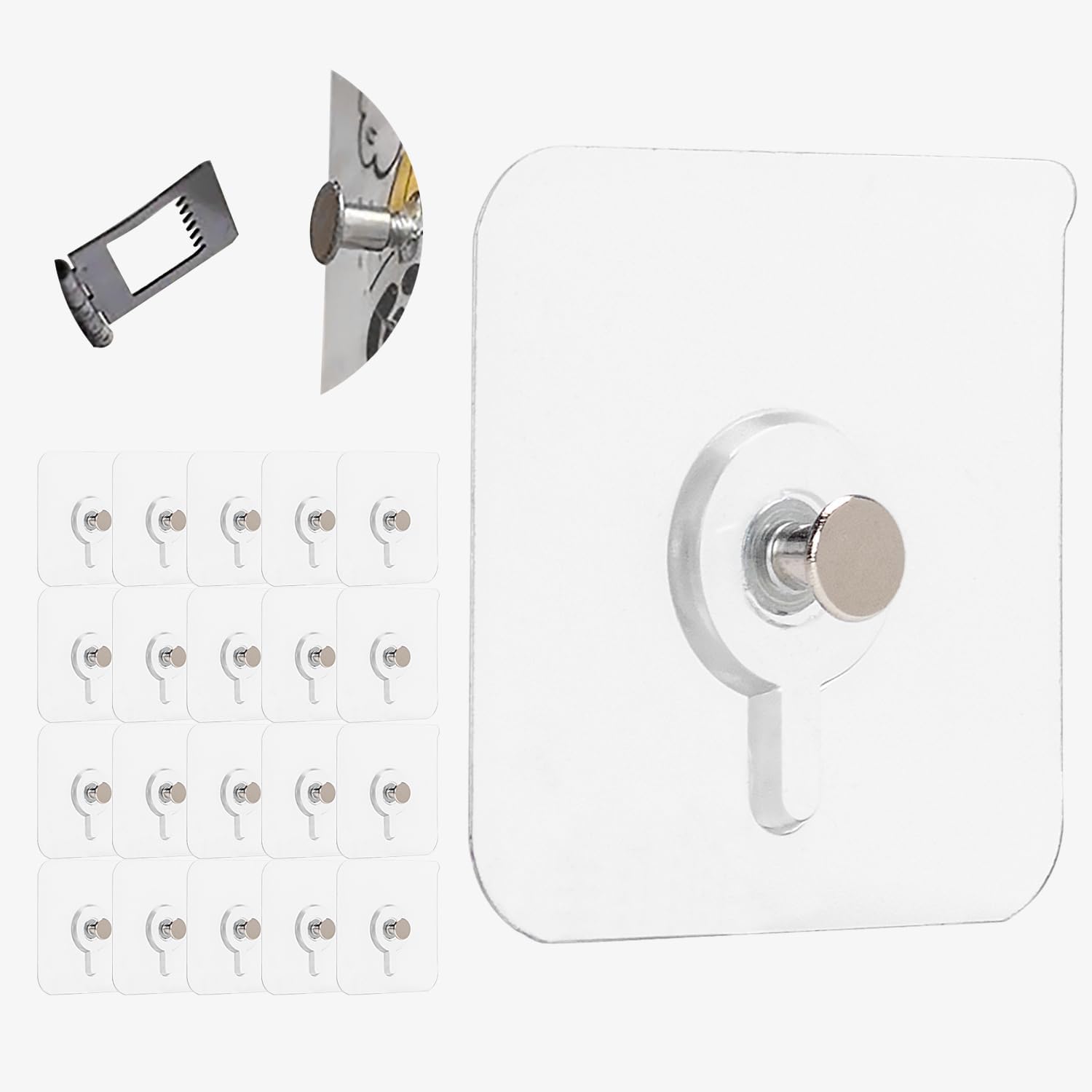 20 PCS No Drilling Required Frame Hanger Kit,Picture Hanging kit,44Ib ...