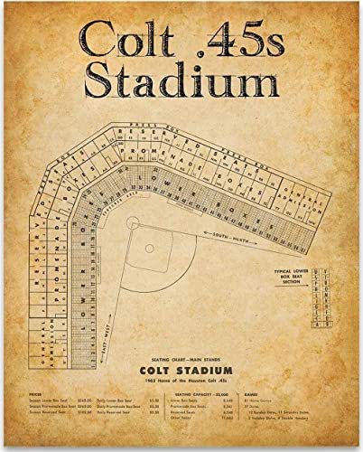 Amazon.com: Colt .45s Stadium Seating Chart - 18x24 Unframed Poster ...