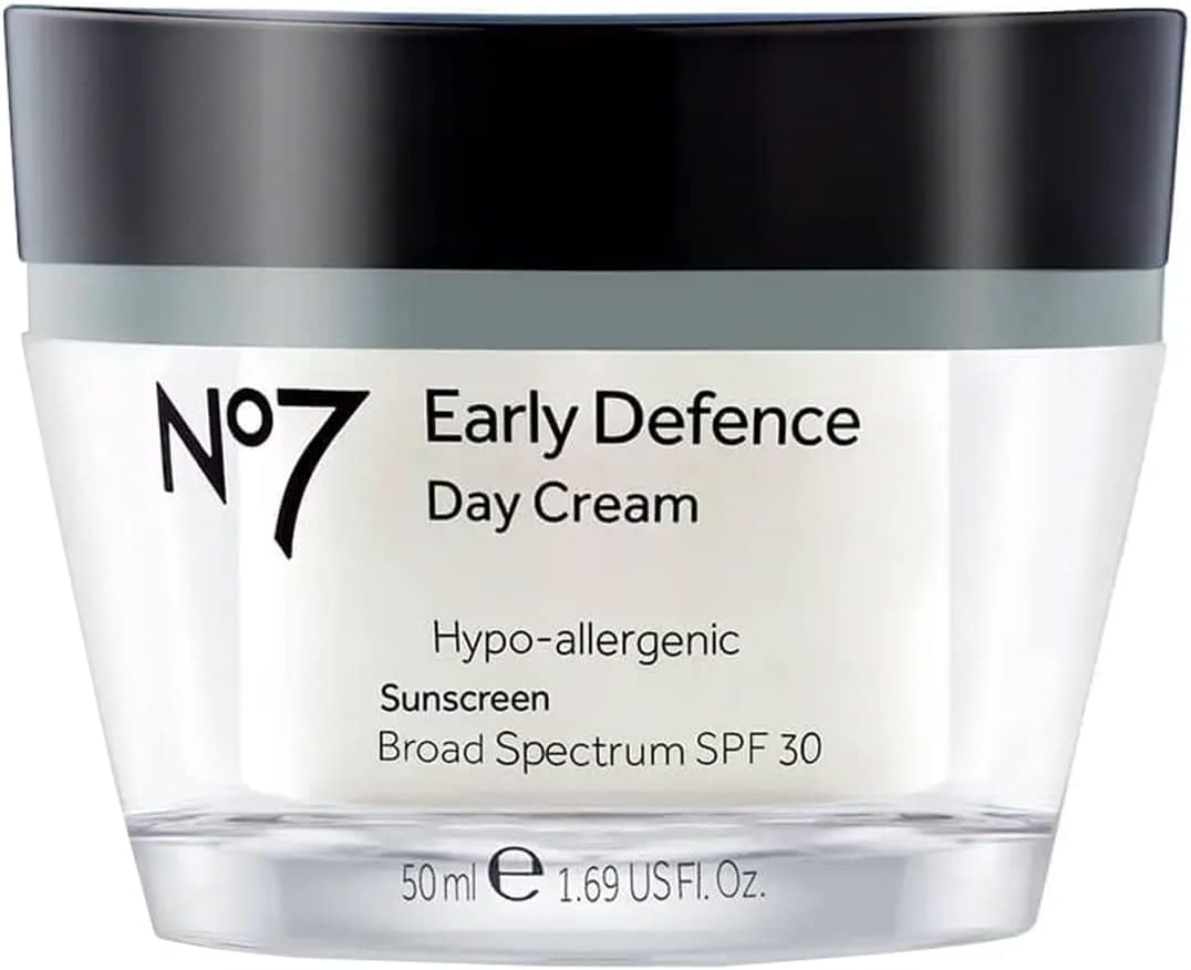 Amazon.com: No7 Early Defence Day Cream SPF 30 - Hypo Allergenic Broad ...