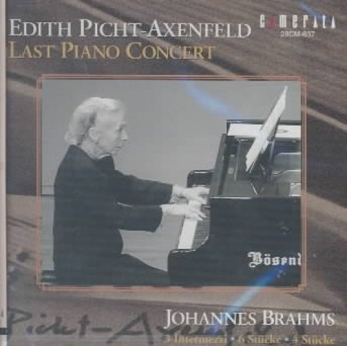 Edith Picht-Axenfeld: The Last Piano Concert - Brahms, Picht-Axenfeld ...