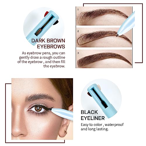 Prreal 4 in 1 Makeup Pen, Eyebrow Pencil & Eyeliner & Lip Liner ...