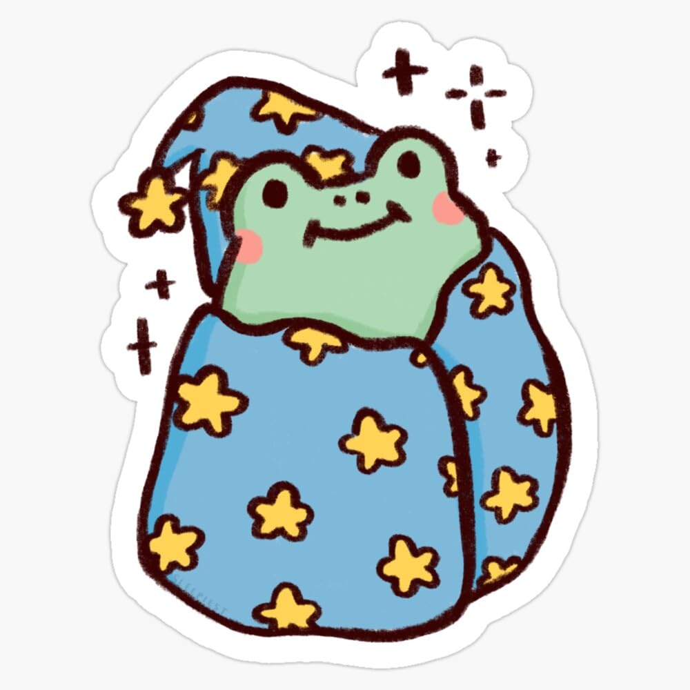 Amazon.com - Cosy Wizard Frog Sticker Vinyl Waterproof Sticker Decal ...