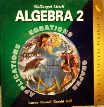 Algebra 2 (CA) (TE): Ron Larson: 9780618077229: Amazon.com: Books