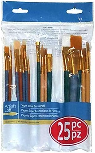 Amazon.com: Artist's Loft 25 Piece Super Value Brush Pack