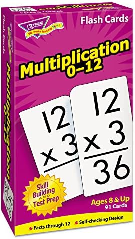 Amazon.com: TREND ENTERPRISES: Multiplication 0-12 Skill Drill Flash ...