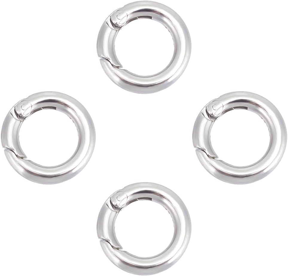Amazon.com: CHGCRAFT Stainless Steel Spring Gate Rings O Rings ...