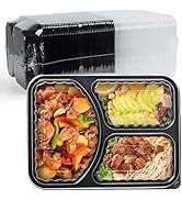 Amazon.com: EKOSAVOR Meal Prep Container, 4 Compartment 40 Pack 34oz ...