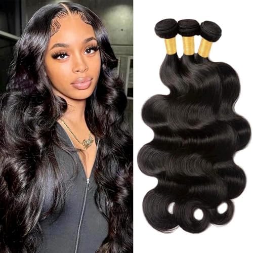 Amazon.com : Gefily Bundles Human Hair Body Wave 20 22 24 Inch 3 ...
