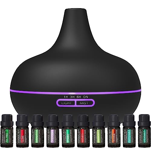 Ultimate Aromatherapy Diffuser & Essential Oil Set - Ultrasonic ...