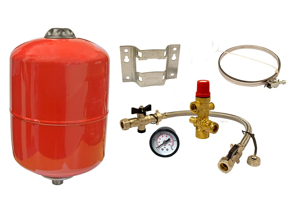 Buy 12 Litre Varem Extravarem Heating Expansion Vessel Red with Sealed ...