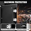 Home Safes Water and Freproof, 2.5 Cu Ft Digital Security Box Personal ...