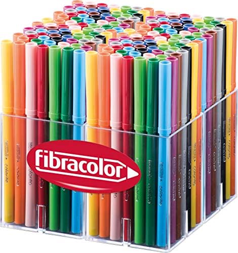 FIBRACOLOR Colorito Multiscachtel 180 Filzstifte feine Spitze ...