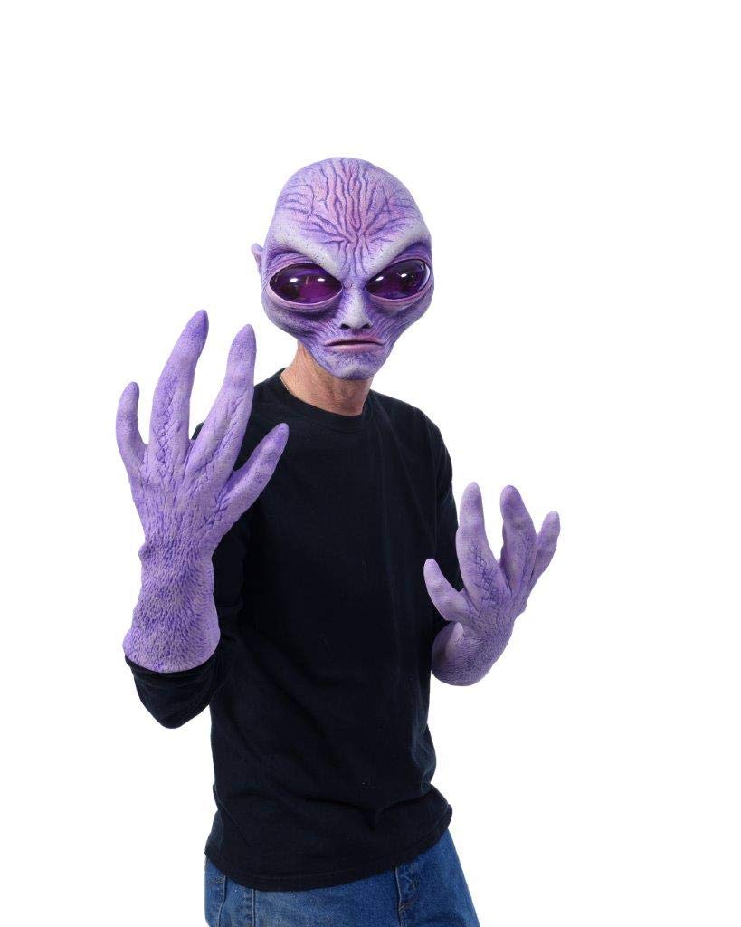 Amazon.com: Pluto Alien Costume Kit, Latex Alien Mask with Extended ...