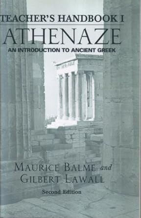 Athenaze An Introduction to Ancient Greek Second Edition Teacher's ...