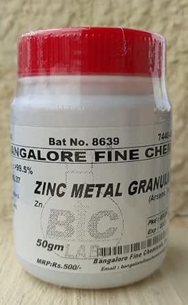 ZINC METAL GRANULAR - 50gm (ZINC GRANULAR) : Amazon.in: Industrial ...