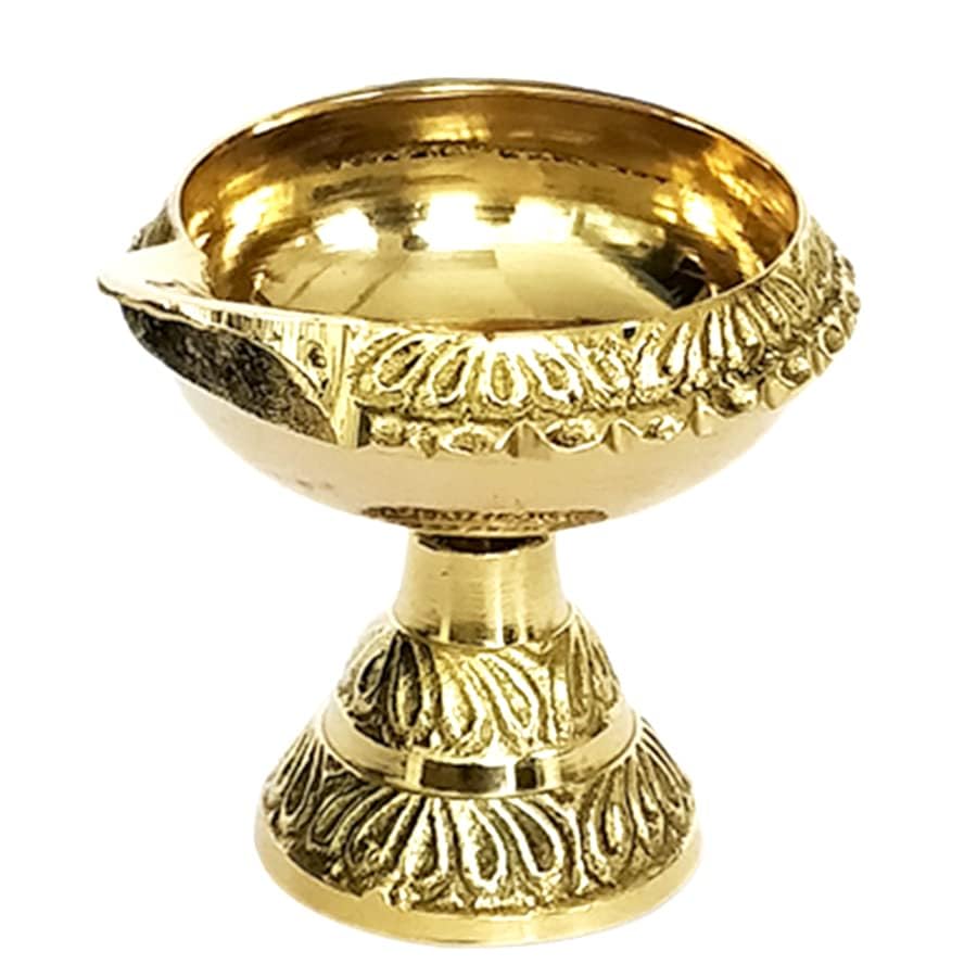 Buy OSNICA Kuber Diya with Stand Oil Lamp Jyoti Puja Diya Stand Aarti ...