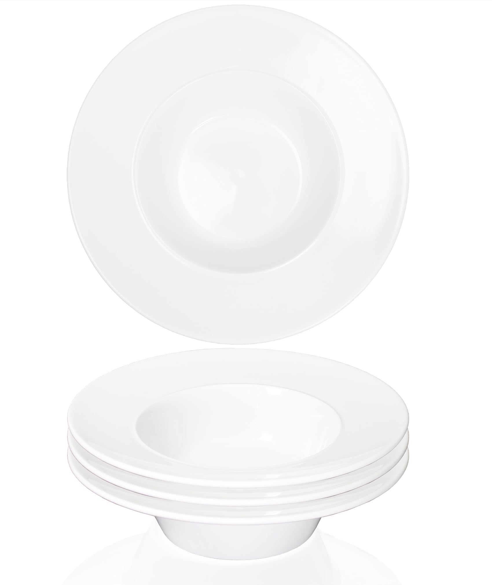 Amazon.com | jinsongdafa Soup Bowl Soup Plates with Rim 12 oz, Pasta ...