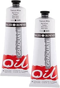Daler Rowney Graduate Oil Paint 200ml Tubes | Titanium White | PACK OF ...