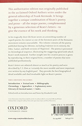 John Keats: The Major Works: Including Endymion, the Odes and - BookMall