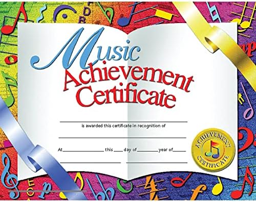 Amazon.com : SHAPES ETC. 30 pcs Music Achievement Recognition ...