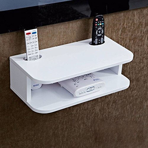 ZAMEERHANDICRAFTS Set Top Box Stand Wall Mount Wall Shelf Setup Box ...