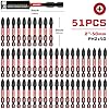 Geinxurn Impact Tough #2 Phillips 2 in. Insert Driver Bits,50Pack PH2 Screwdriver Bits Set with ...