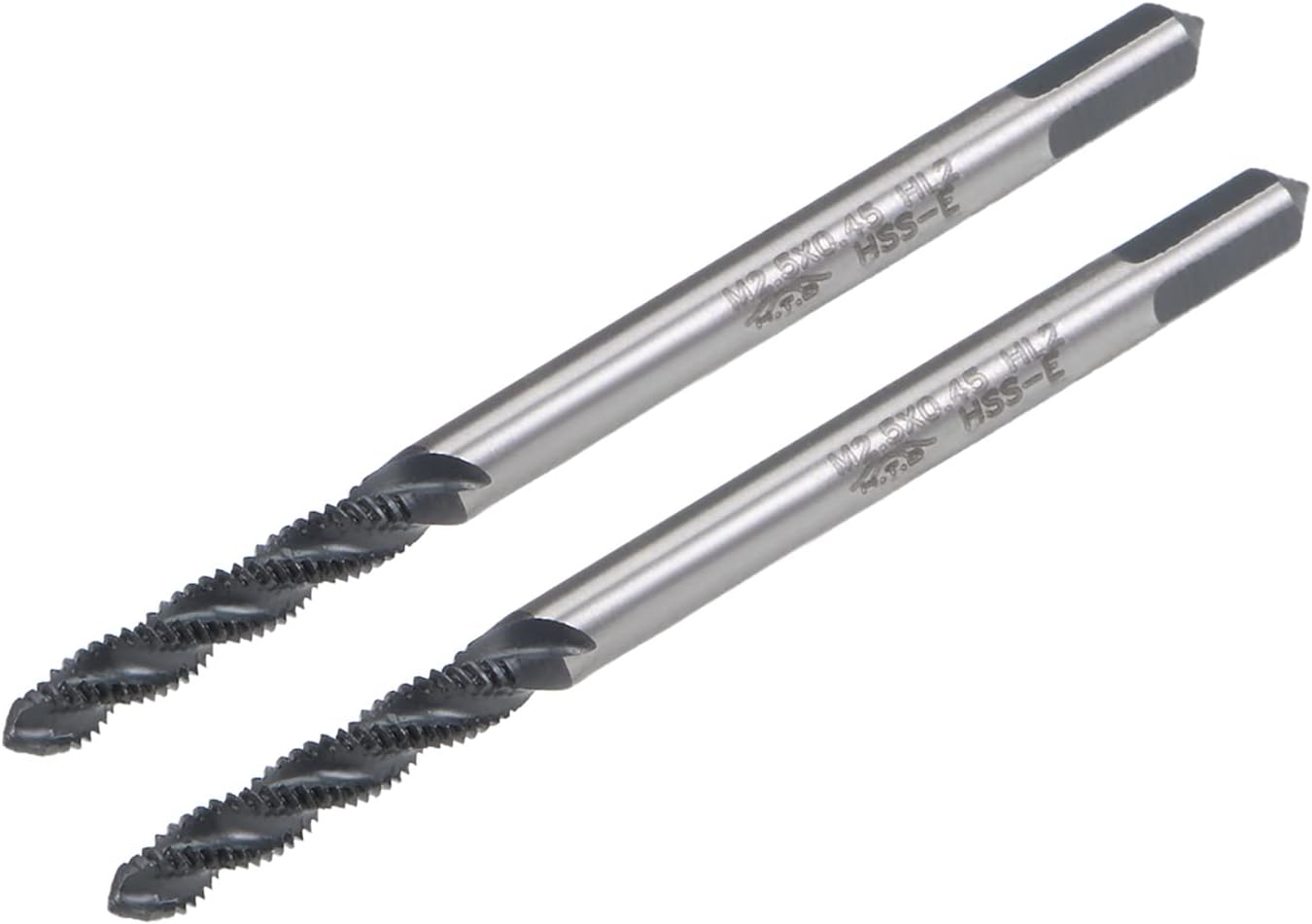 Amazon.com: uxcell M2.5 x 0.45 Spiral Flute Thread Tap, Metric Machine ...