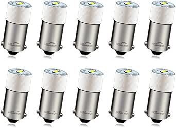 Ruiandsion BA9S LED Bulb 110V AC 2W White LED Miniature Bayonet 9mm ...