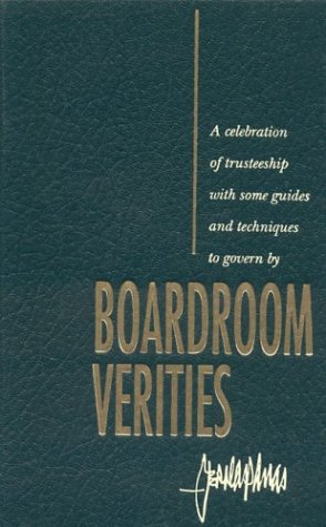 Amazon | Boardroom Verities: A Celebration of Trusteeship With Some ...