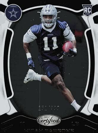 Amazon.com: 2021 PANINI CERTIFIED #146 MICAH PARSONS RC /399 DALLAS ...
