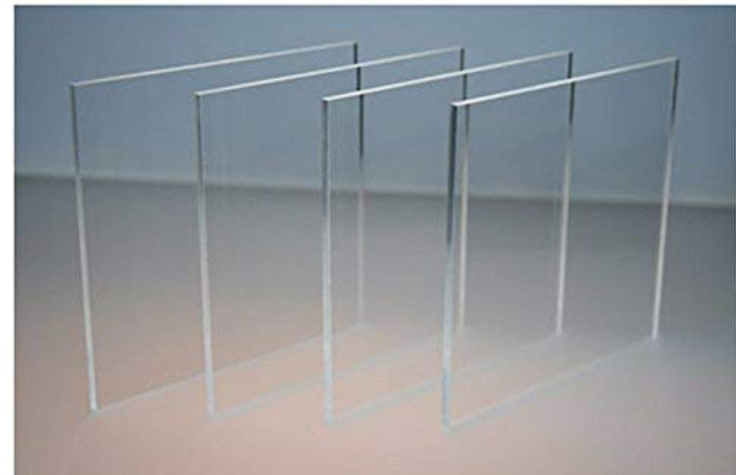 BIGIMALL Acrylic sheet 3mm Transparent 6"x6" Pack of 4 pcs for glass ...