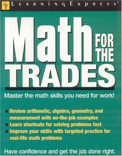 Math For The Trades: LearningExpress Editors: 9781576855157: Amazon.com ...