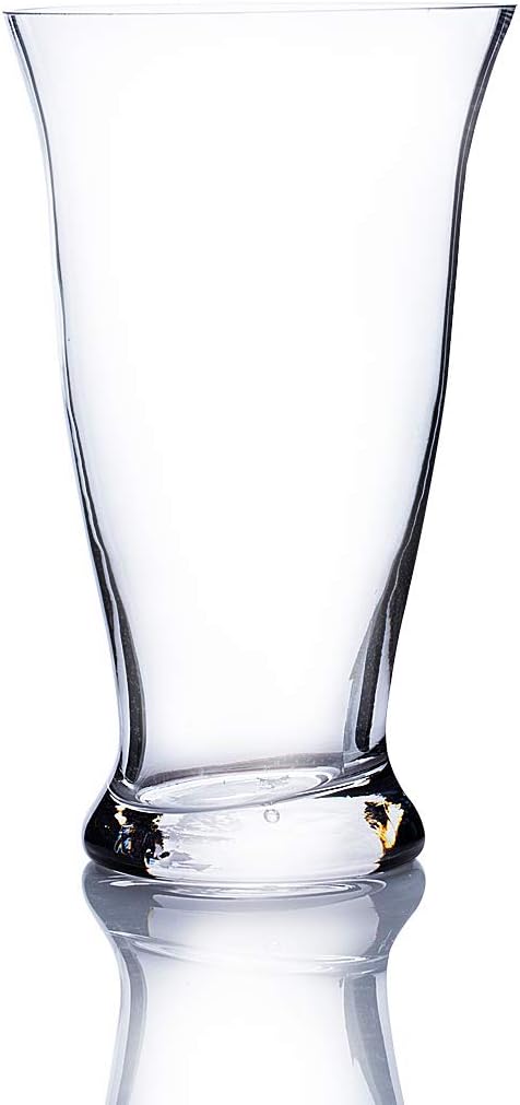 Amazon.com: WGV Tapered Glass Vase, Width 5", Height 8", (Multiple ...
