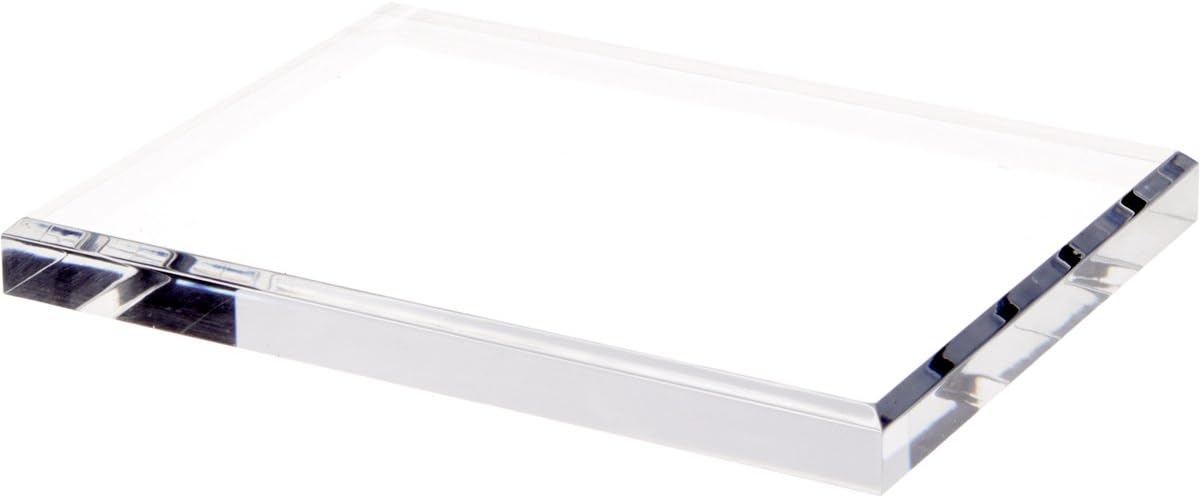 Amazon.com: Plymor Clear Acrylic Rectangular Beveled Display Base, 8" W ...