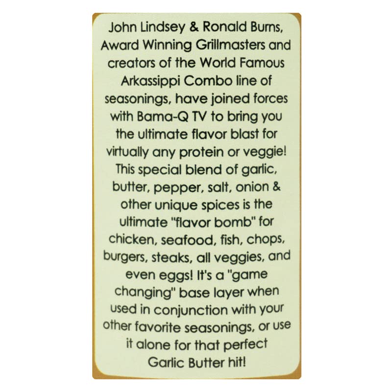 Snapklik.com : Bama-Q TV Garlic Butter Bomb A Flavor Explosion Seasoning
