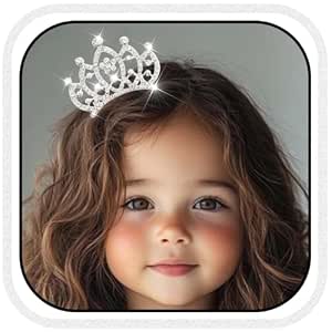 Amazon.com : Yean Mini Tiara Silver Rhinestone Hair Combs Small Tiaras ...