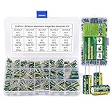 ・ブランド:YFFSFDC・製造元:YFFSFDC・製造元/メーカー部品番号:OI35・【セット内容】225本の電解コンデンサ・【容量範囲】電解コンデンサ／静電容量範囲：1μF～470μF／電圧範囲：16V～50V（16V/25V/35V/...