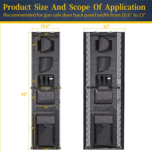Snapklik.com : Gun Safe Organizer, Rifle Safe Door Panel Storage ...