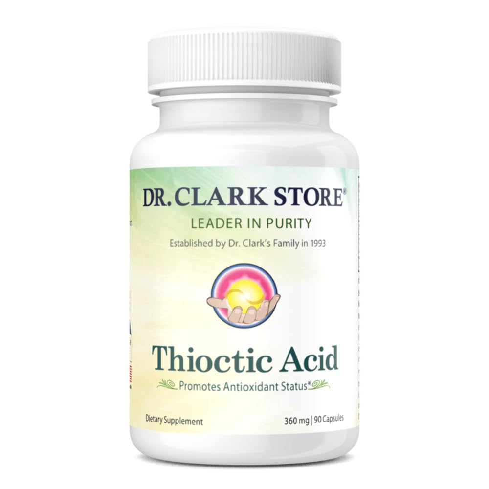 Amazon.com: Dr. Clark Thioctic Acid Supplement, 360mg, 90 Capsules ...