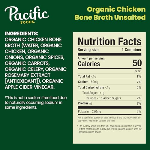 Snapklik.com : Pacific Foods Organic Unsalted Chicken Bone Broth