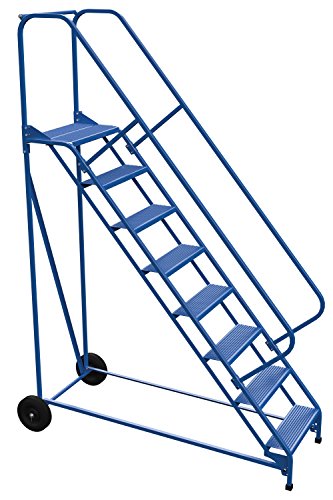 Vestil LAD-RAF-8-24-P-EZ Steel Roll-A-Fold Ladder 50 Degree 8 ...