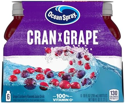 Amazon.com: Ocean Spray Bebida de jugo de uva Cran - 6 Botellas : Ocean ...