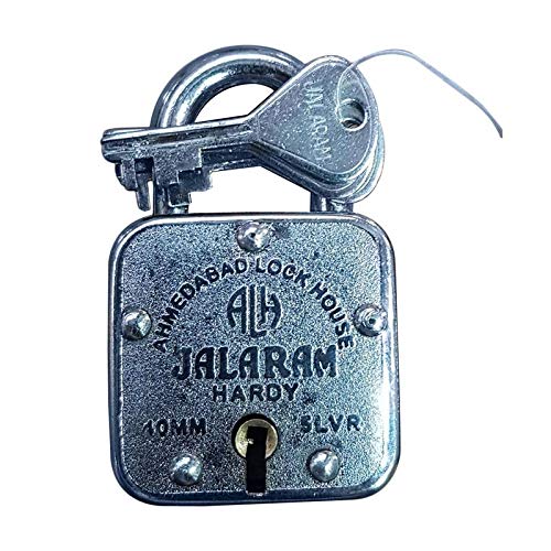 Ahmedabad Lock House Jalaram Hardy 50mm 6 Levers Steel Door Lock with 3 ...