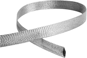 Amazon.com: wewey Copper Braided Sleeve, Width 2-28mm Tinned Plating ...