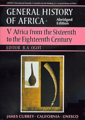 Amazon.com: UNESCO General History of Africa, Vol. V, Abridged Edition ...