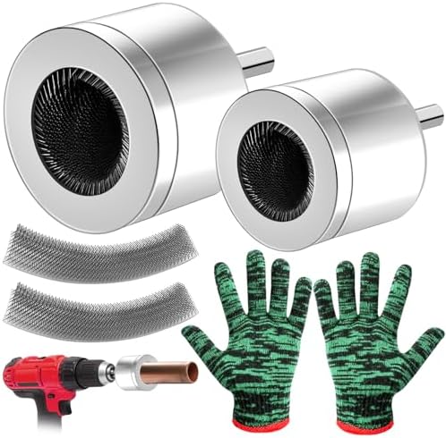 2PCS Copper Pipe Cleaner for Drill 15mm &22mm Pipe Cleaners Plumbing ...