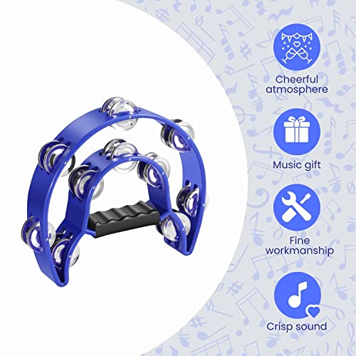 Snapklik.com : Flexzion Tambourine Metal Half Moon Musical Instruments ...