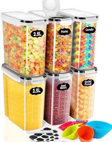 Cereal & Dry Food Storage Containers - Wildone Airtight Cereal Storage ...