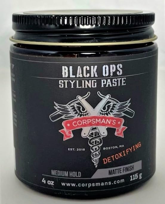 Amazon.com: Corpsman's BLACK OPS STYLING PASTE | Medium Hold | Matte ...